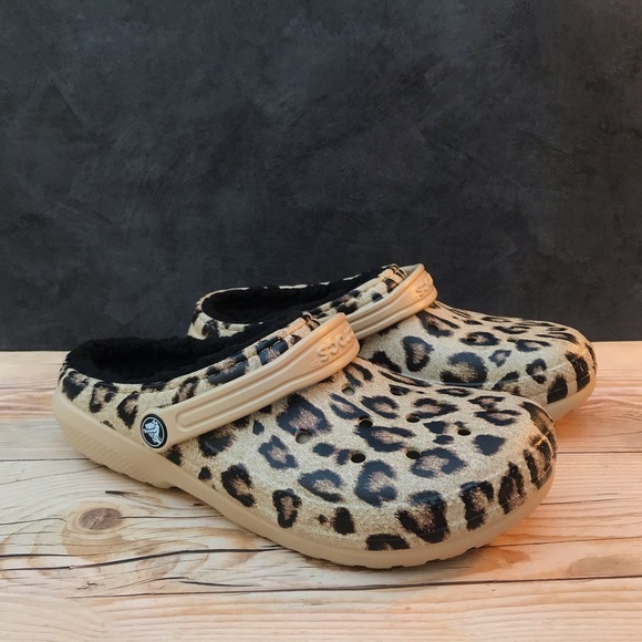 CROCS | Shoes | Crocs Classic Lined Clog Animal Leopard Print | Poshmark